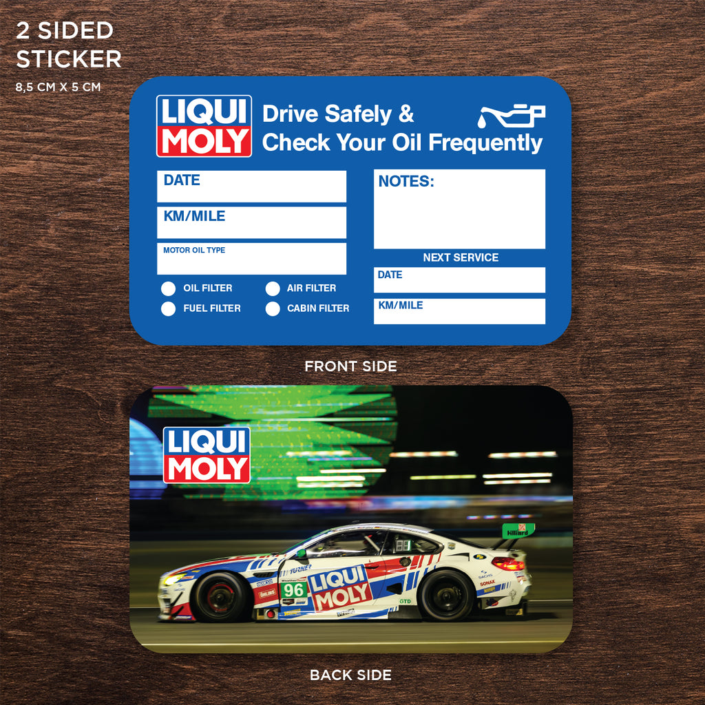 Liqui Moly Oil Change Reminder Stickers – Retrobot