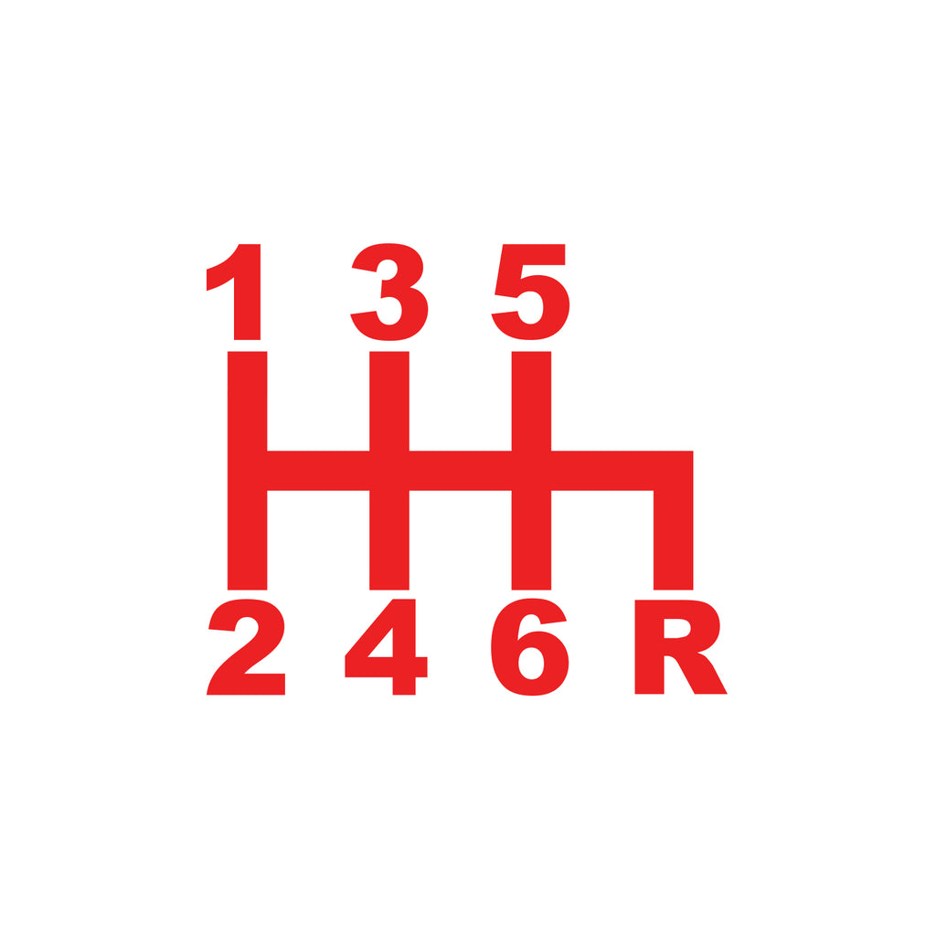 6 Speed Shift Pattern Sticker – Retrobot